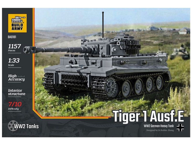 Build Army WW2 German Tiger 1 Ausf.E Tank